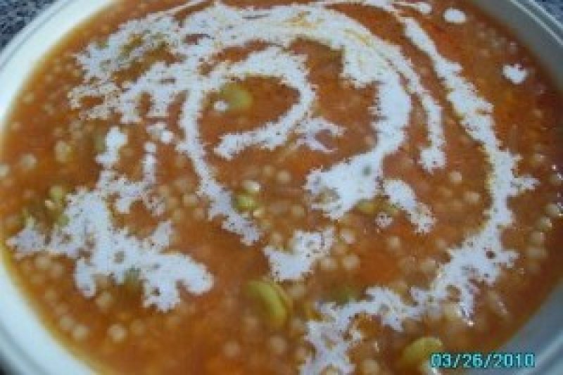 Supa de fasole boabe si cus-cus | Supe de legume | Culinar.RO