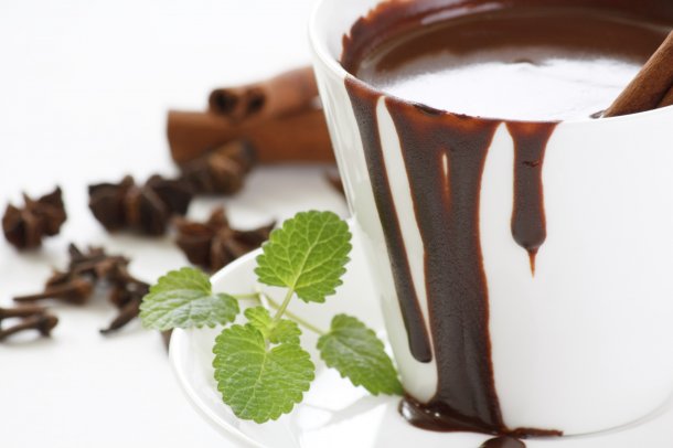 Ciocolata calda cremoasa cu menta | Budinci | Culinar.RO