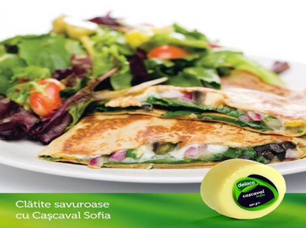 Clatite cu cascaval Delaco Sofia | Mancaruri cu ciuperci | Culinar.RO