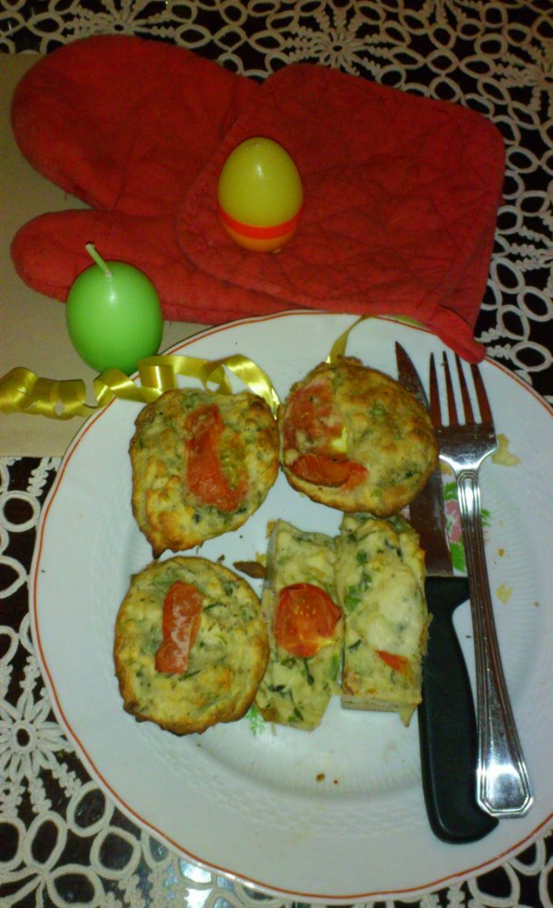 Mini briose pizza | Aperitive cu branza | Culinar.RO